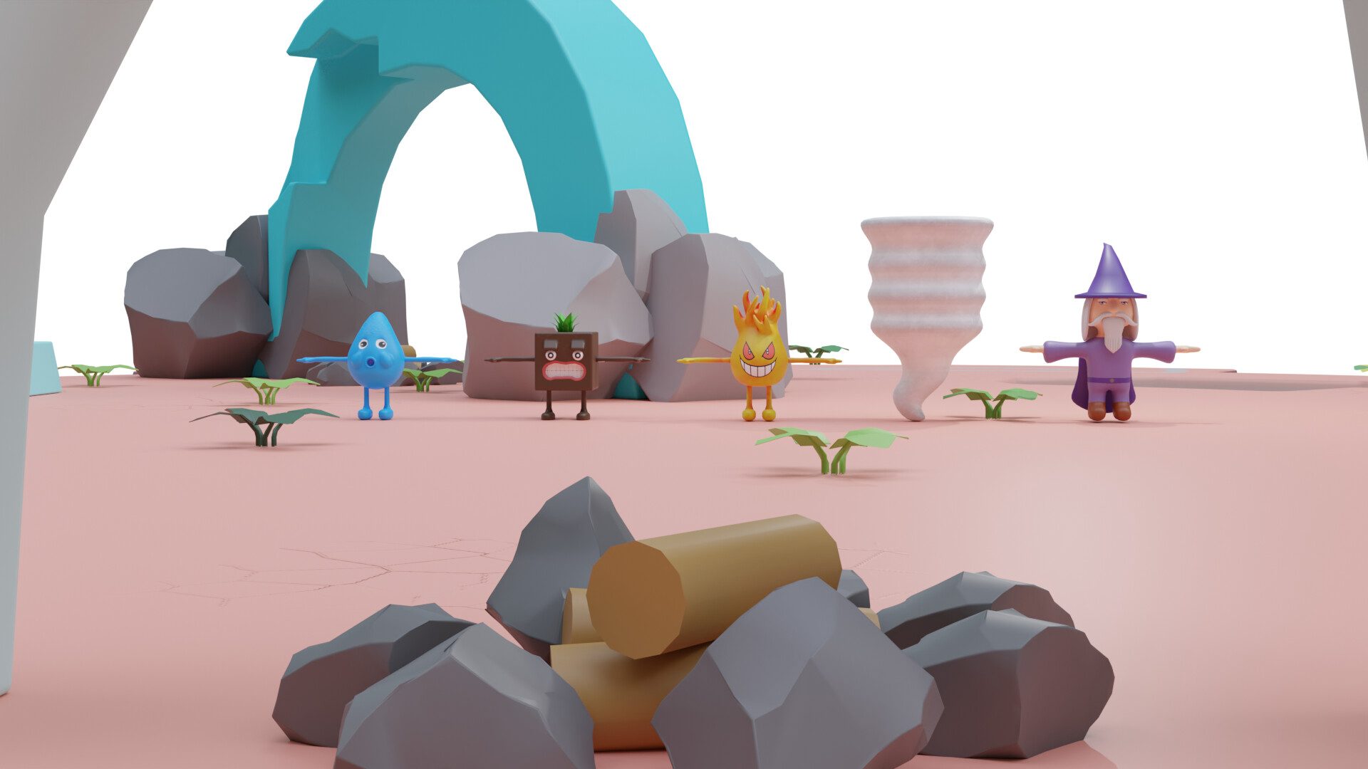 ArtStation - Fire ,Wind,Water,WOOD!