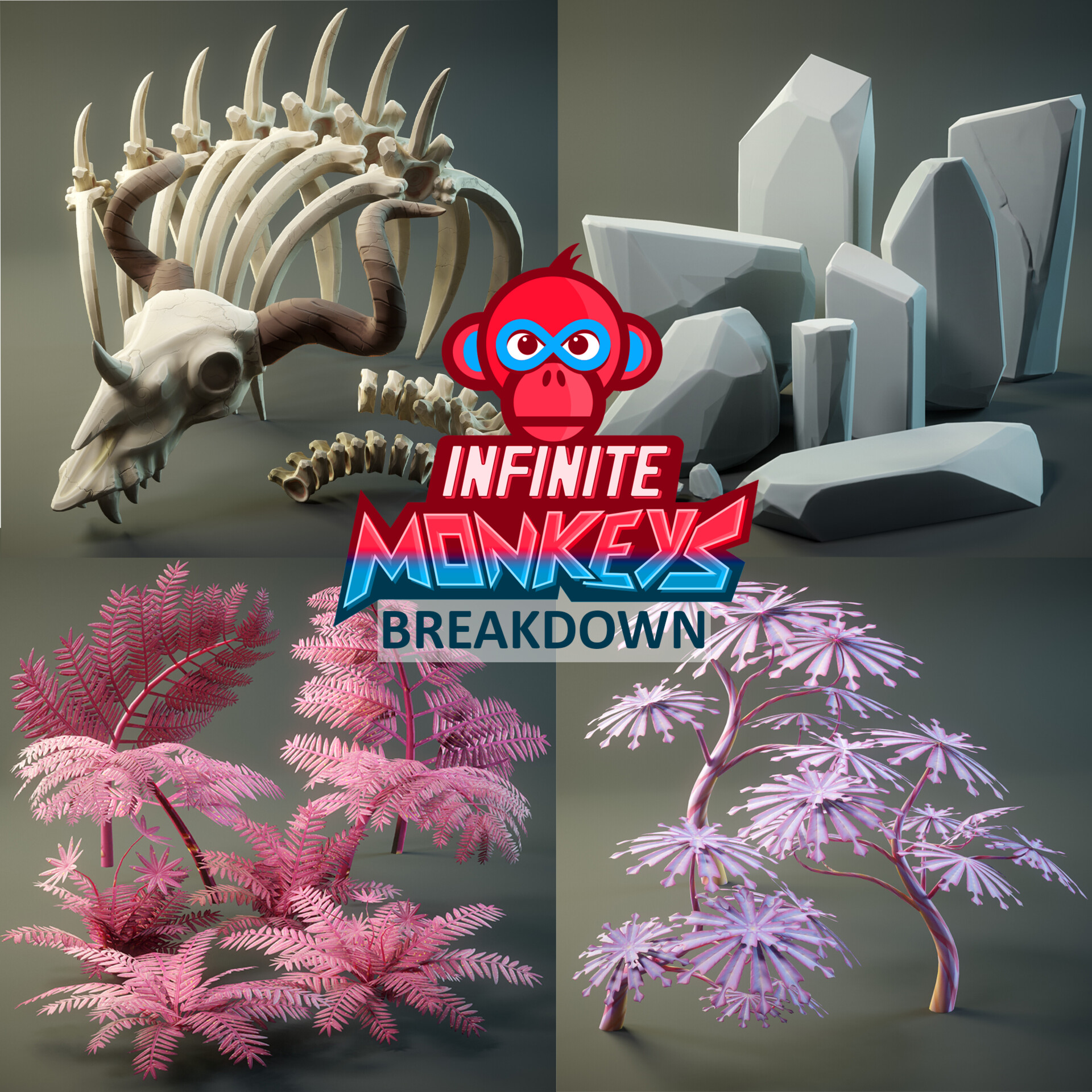 ArtStation - Infinite Monkeys Asset Breakdown