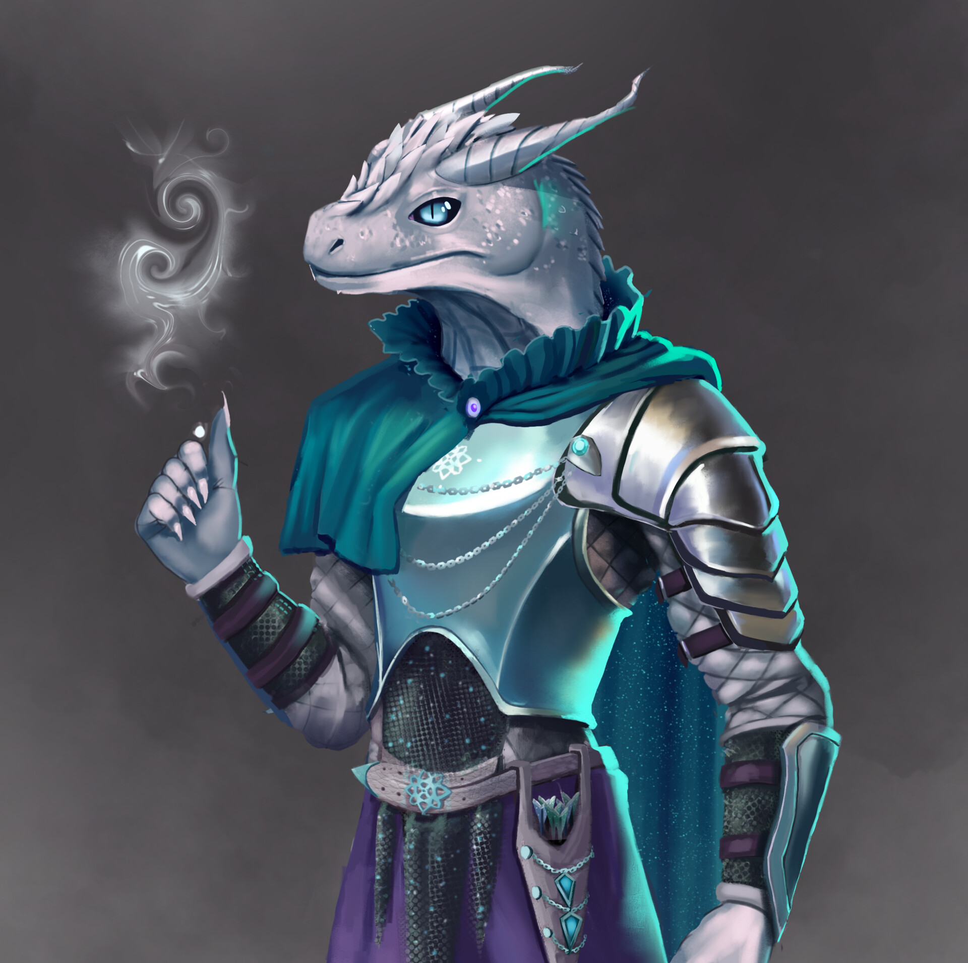 ArtStation - Dragonborn Sorcerer / Fighter - Sorith Luminaar