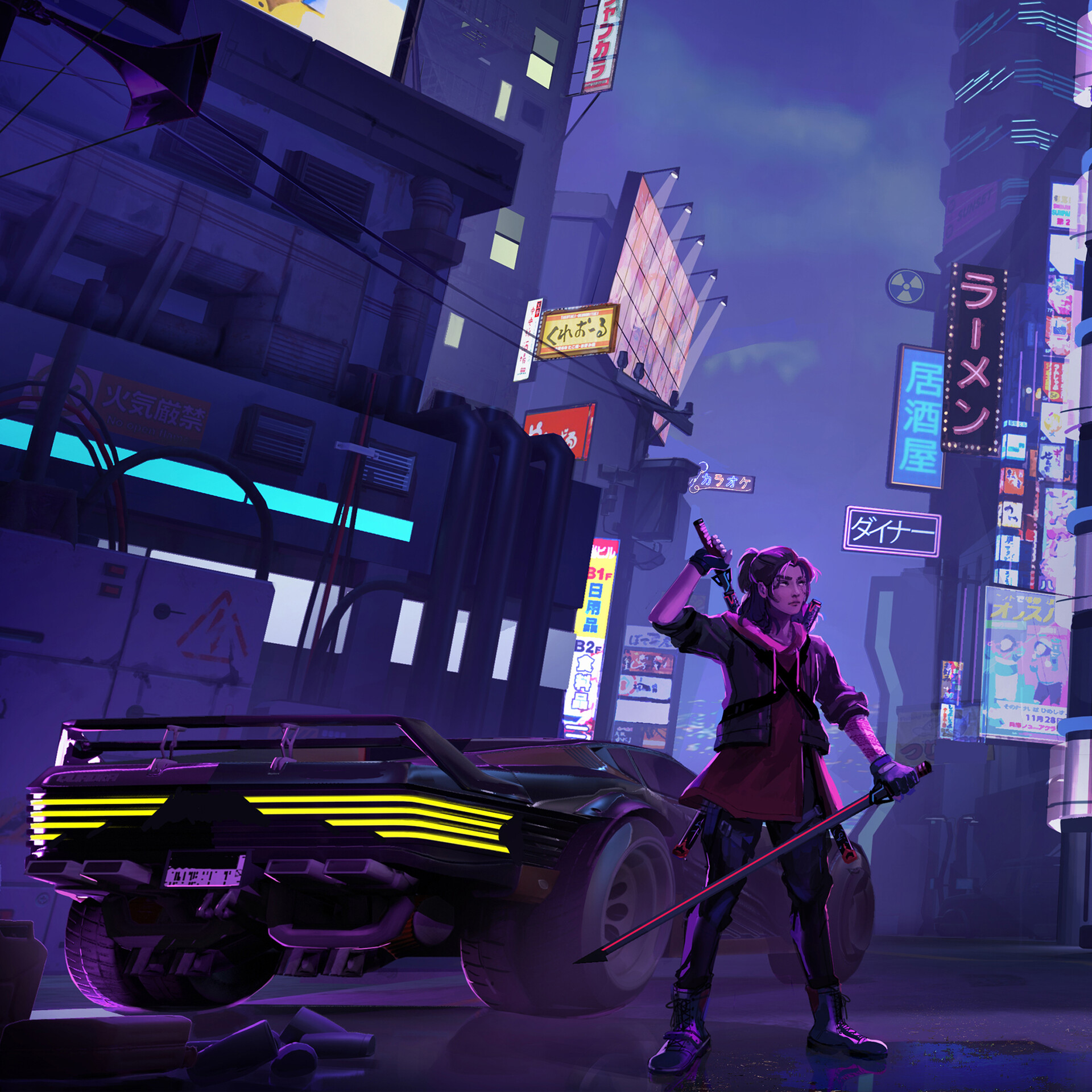 ArtStation - Cyberpunk City Vagabond