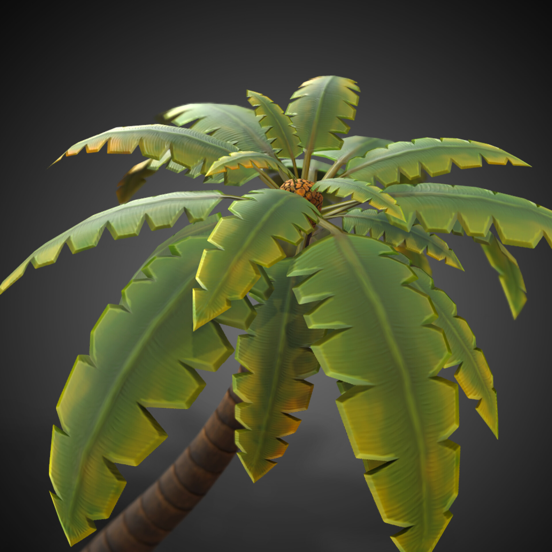 ArtStation - Stylized palm trees