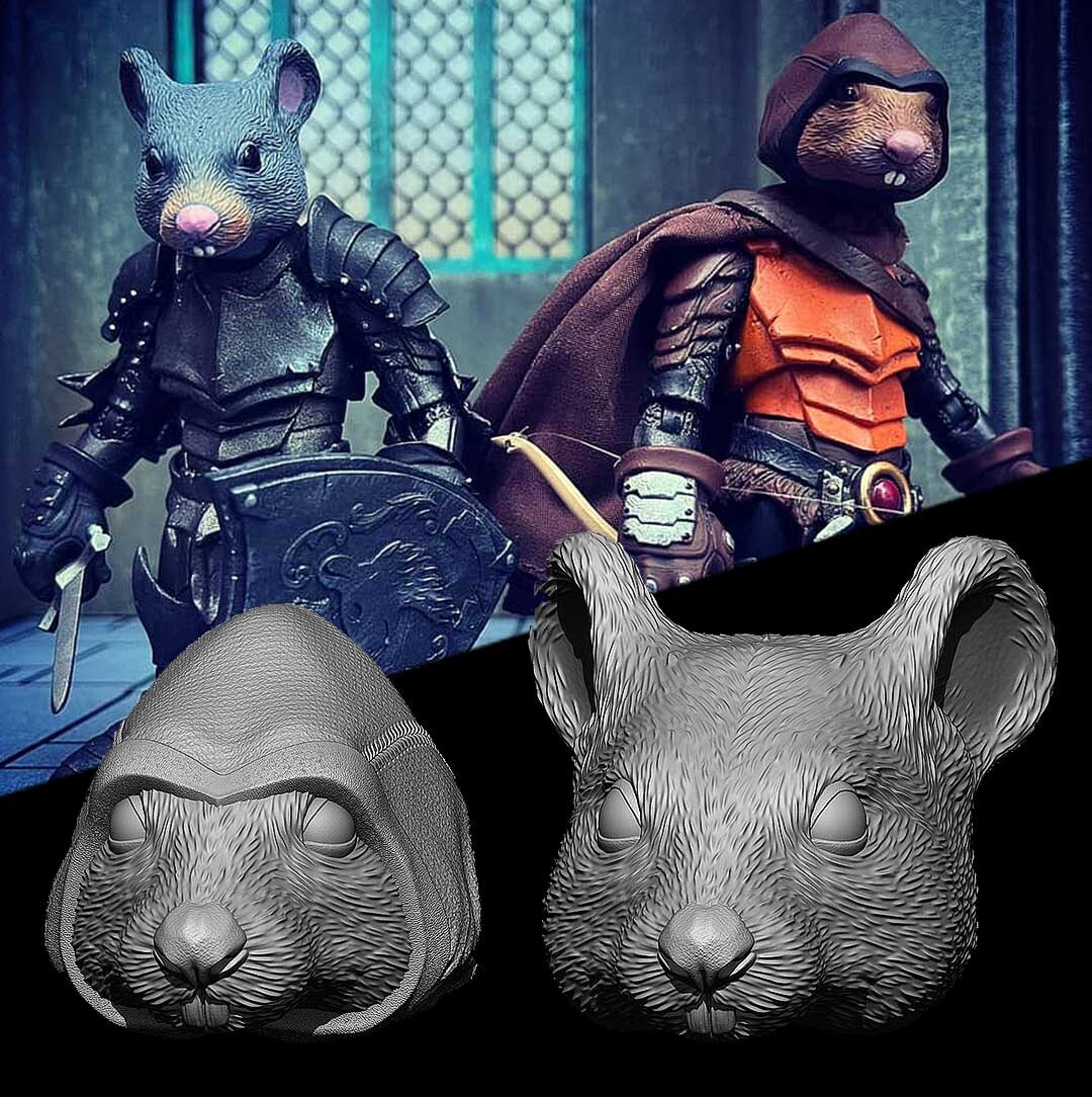 ArtStation - Mouse Knight Set (for 6 inch - 1:12 scale - custom action ...