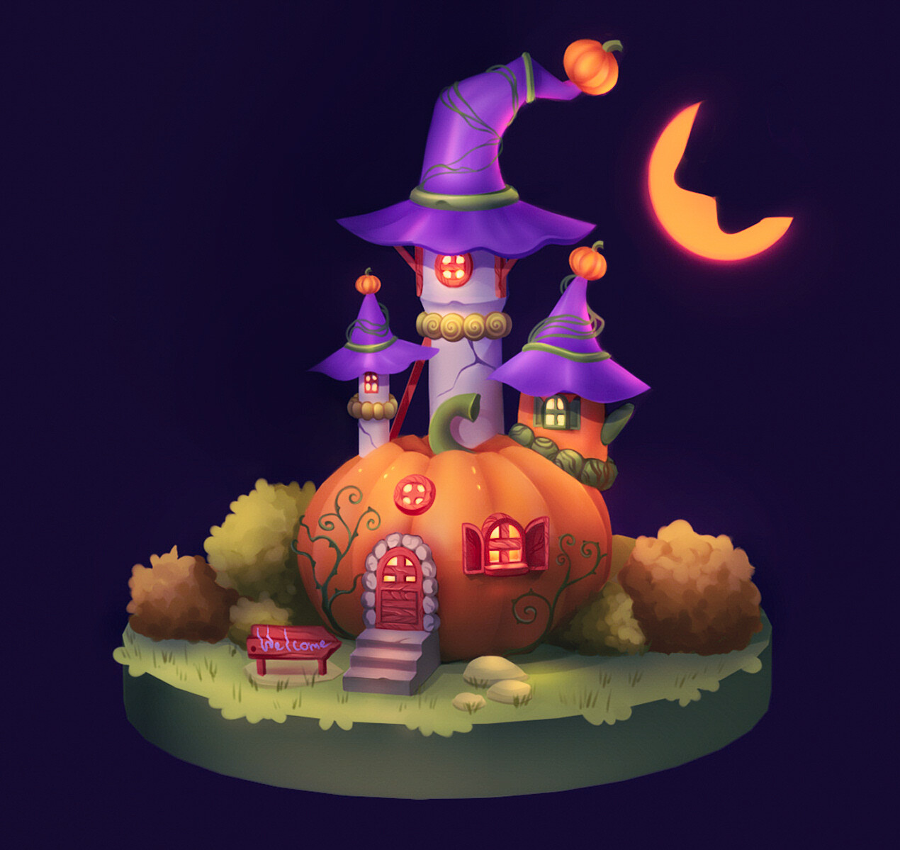 ArtStation - Pumpkin house