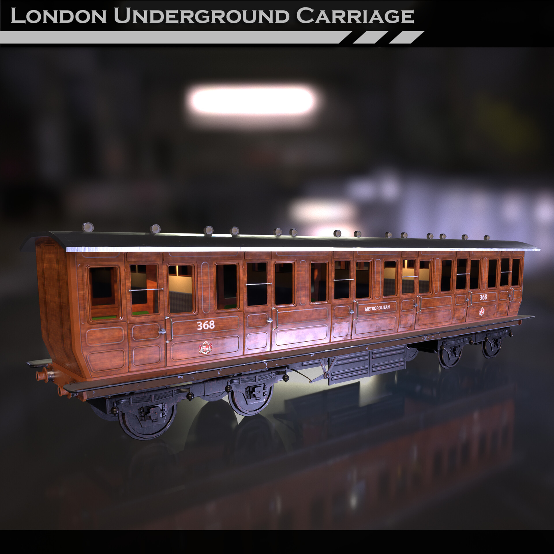ArtStation - London Underground Carriage