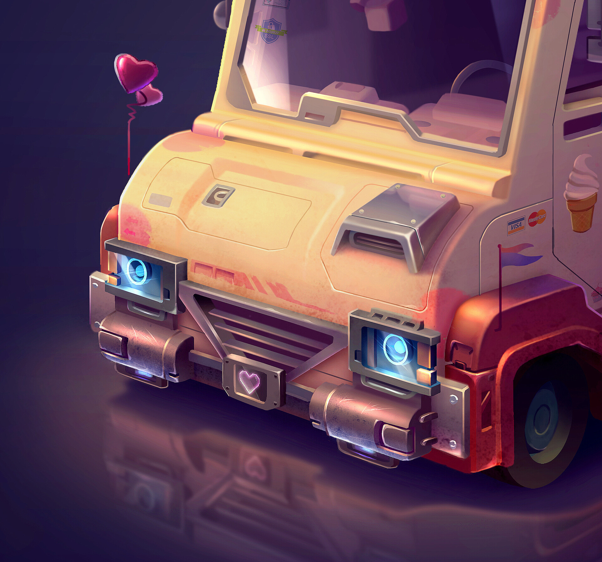 ArtStation - Tiny Tim Icecream Truck