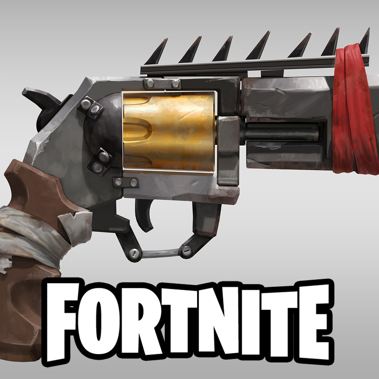 ArtStation - Fortnite - Makeshift Revolver Concept