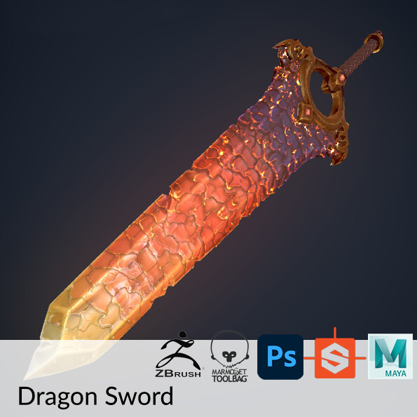 ArtStation - Dragon Sword - Student Project
