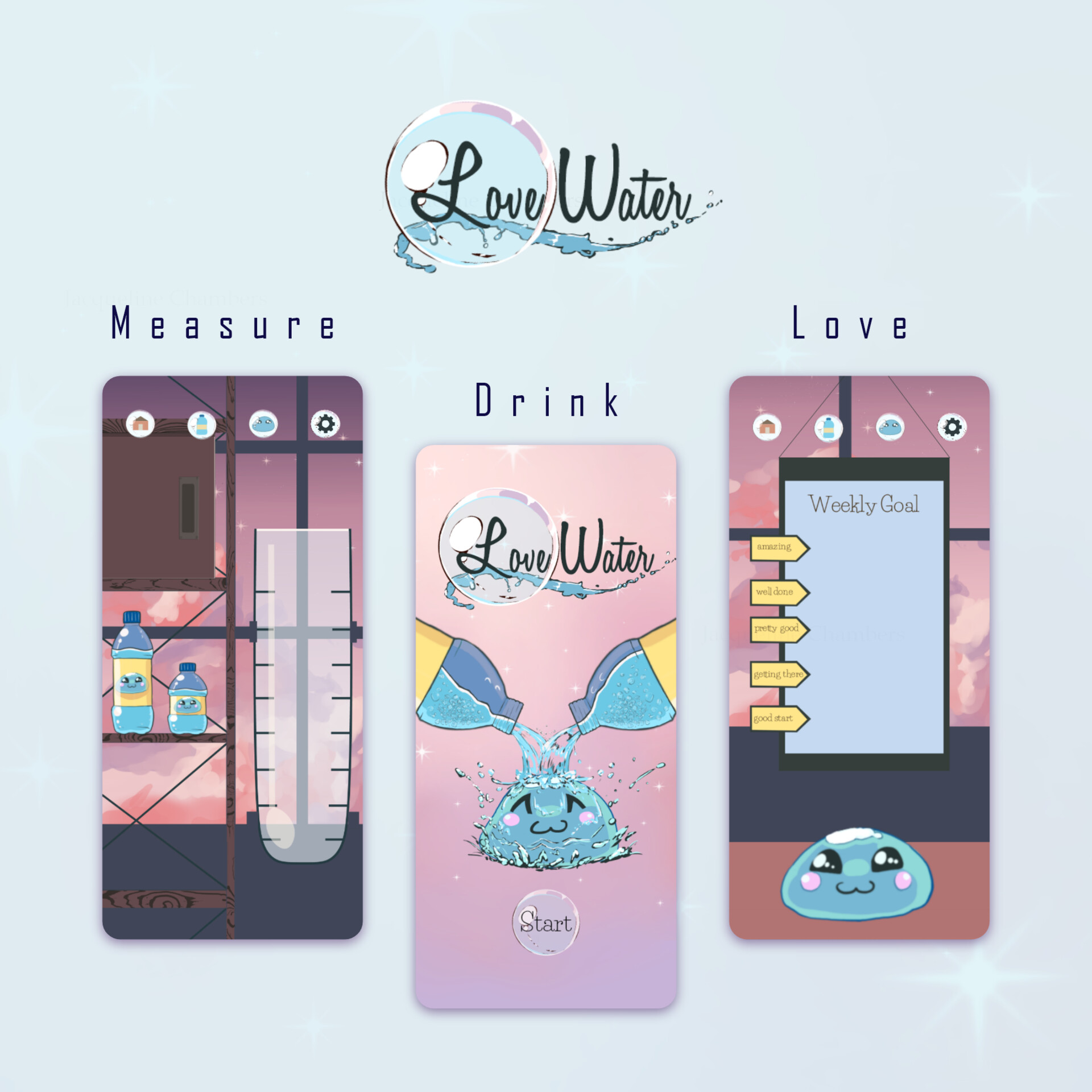 ArtStation - Love Water Mobile Game UI