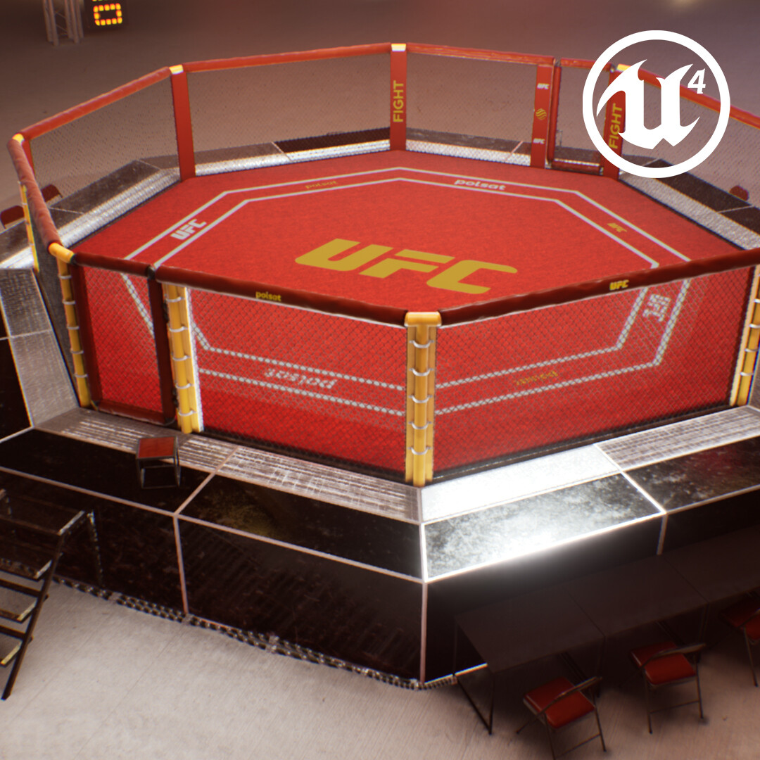 ArtStation - UE4: VIRTUAL SET - UFC 267