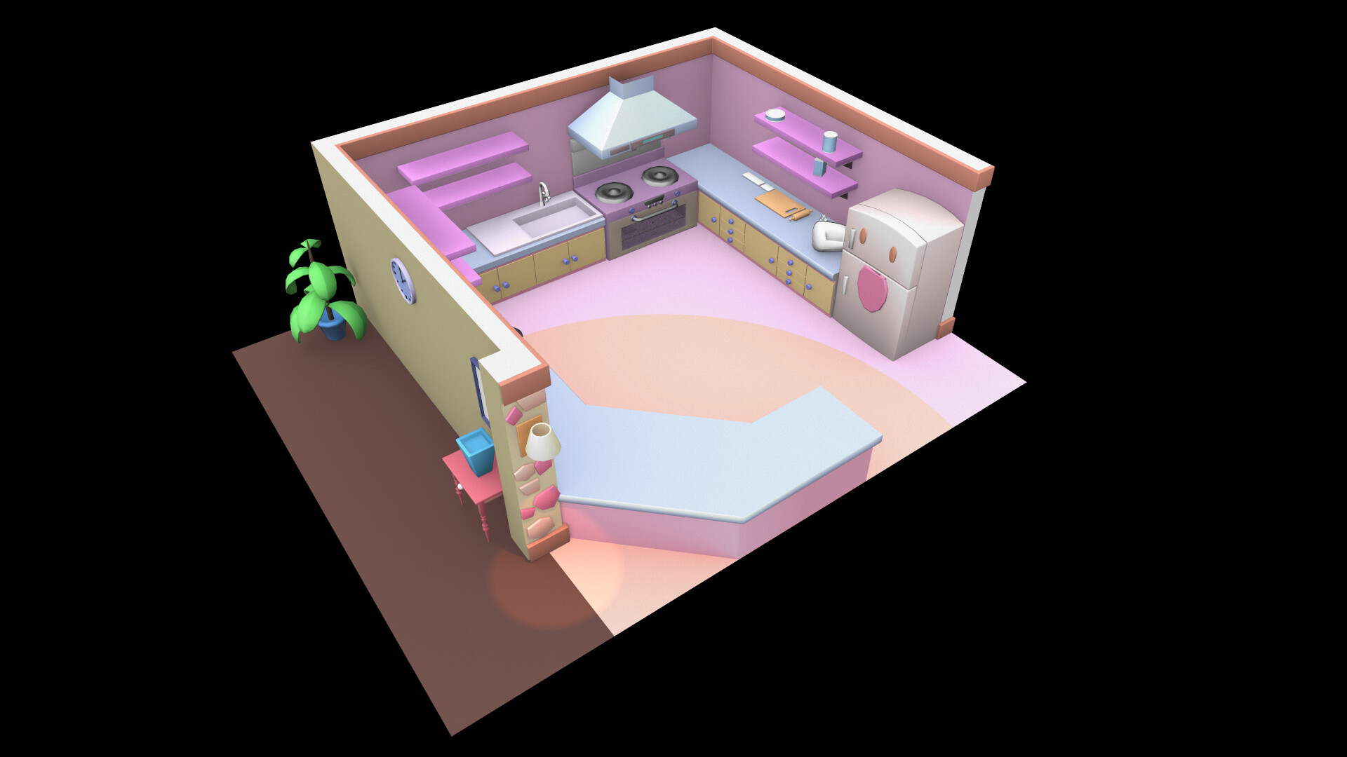 ArtStation - Cartoon Kitchen