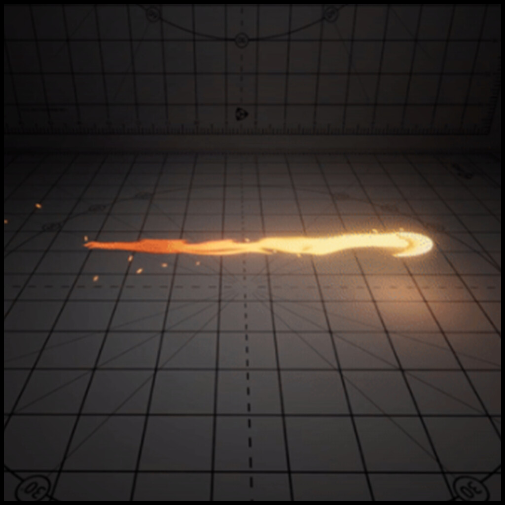 ArtStation - VFX - Fire Projectile