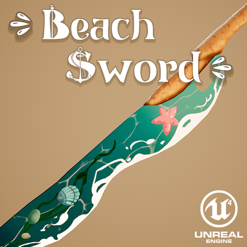 ArtStation - Beach Sword | Swordtember 2021 - Props