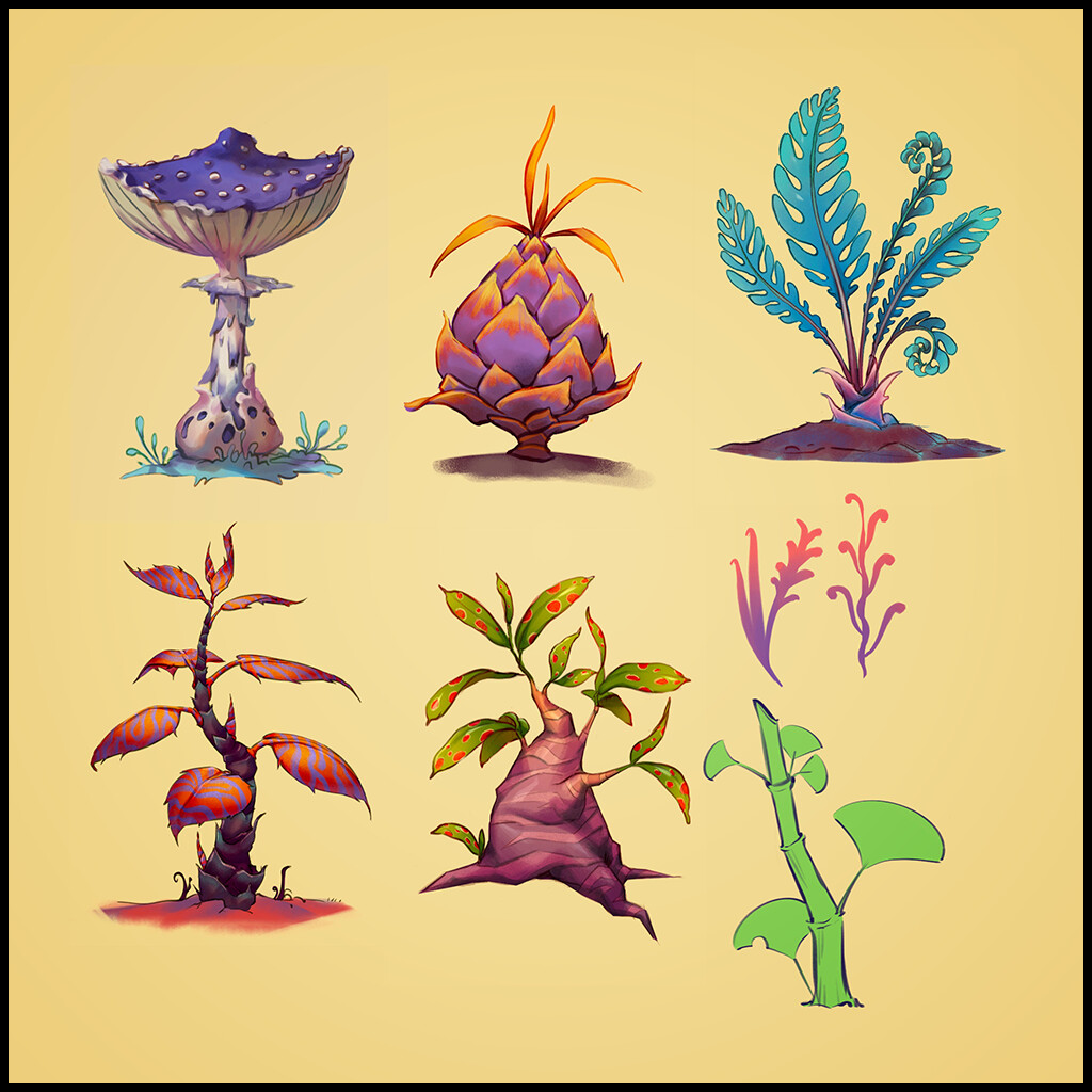 ArtStation - Concept Art - Plants