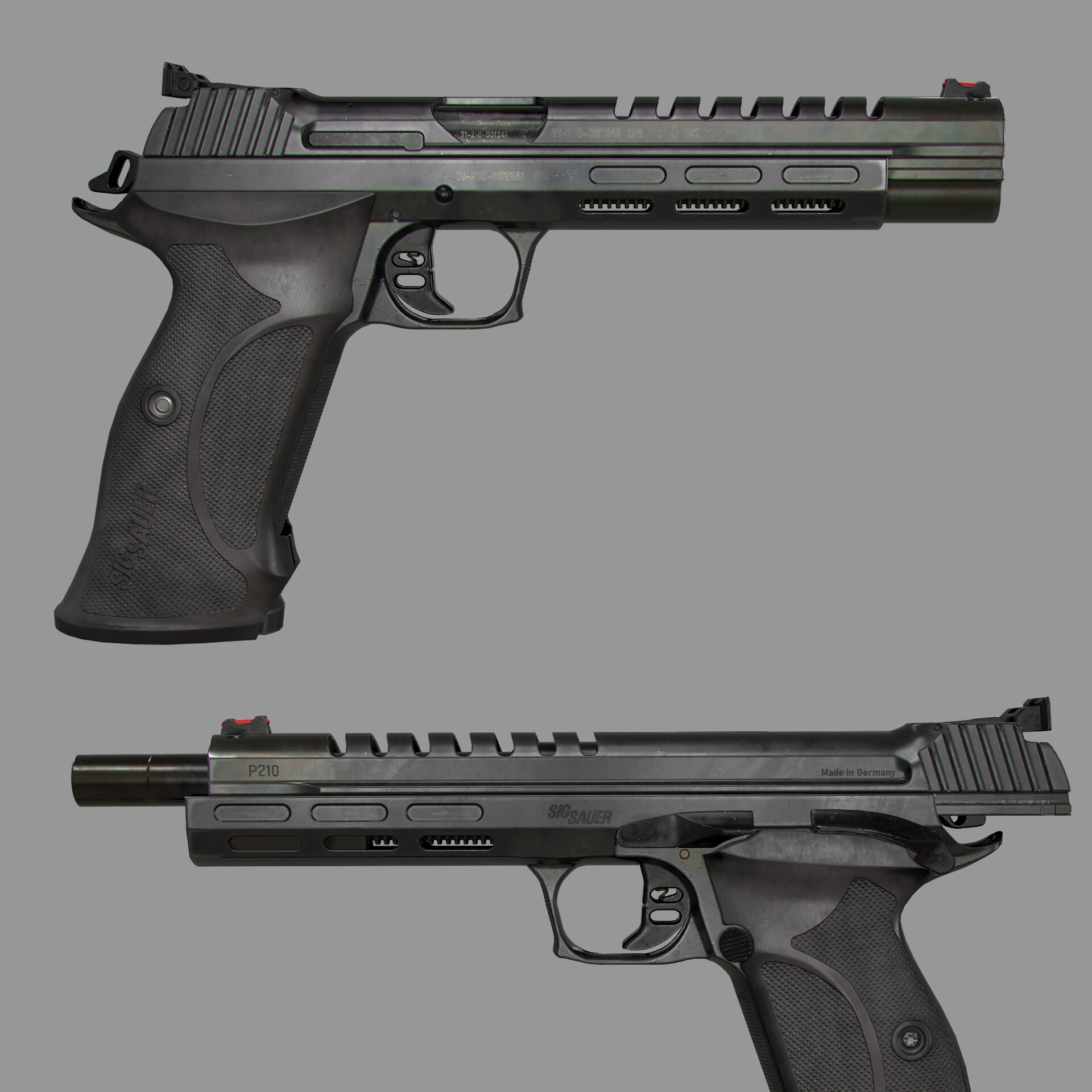 ArtStation - Sig Sauer P210 Skeleton