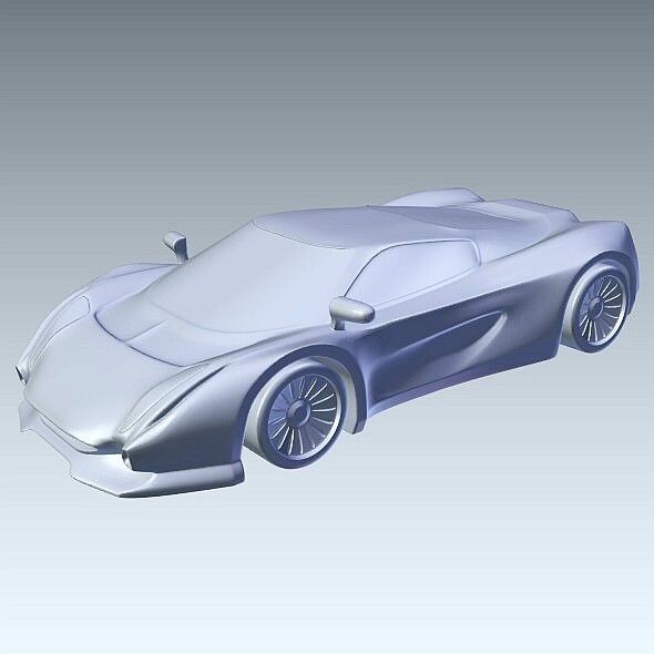 ArtStation - Supercar concept design 3d printable model
