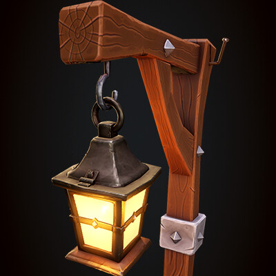 ArtStation - Cartoon Light Pole
