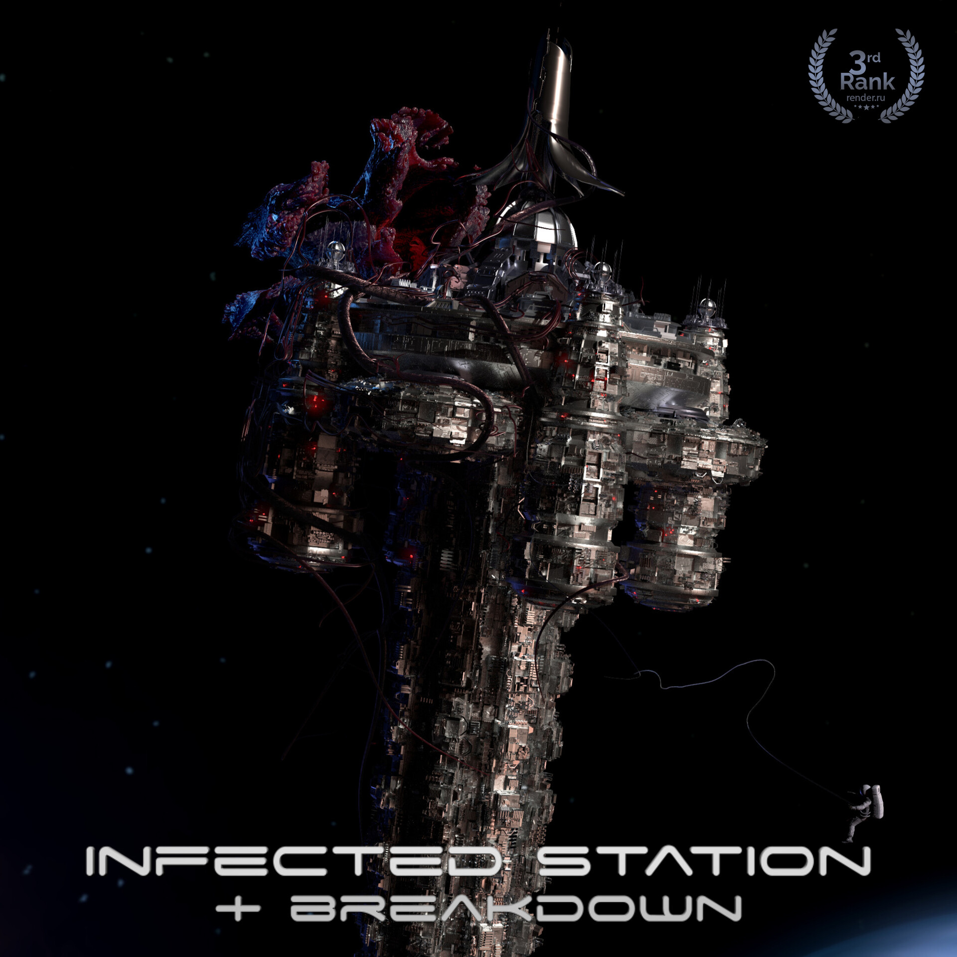 ArtStation - Infected Space Station + breakdown