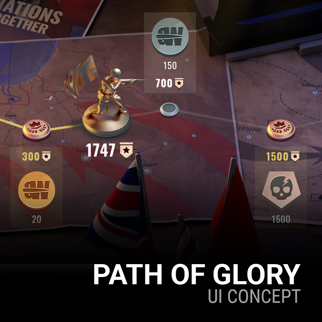 ArtStation - Path of Glory UI Concept