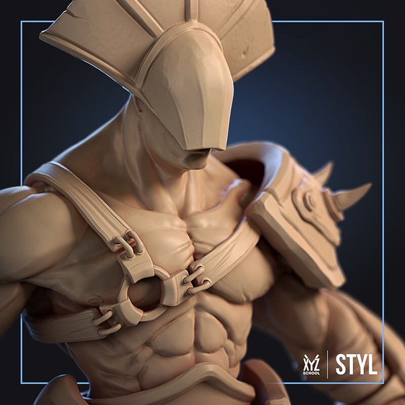 ArtStation - Berserk | Clay render