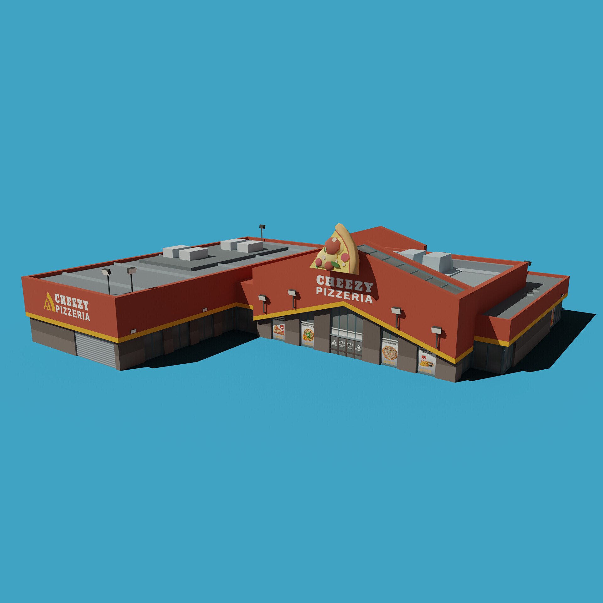 ArtStation - Low poly buildings collection