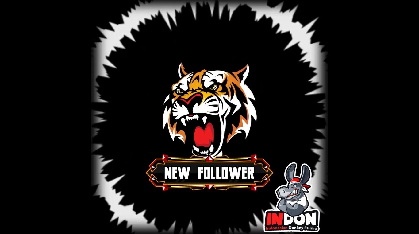 ArtStation - Follower alert tiger animation