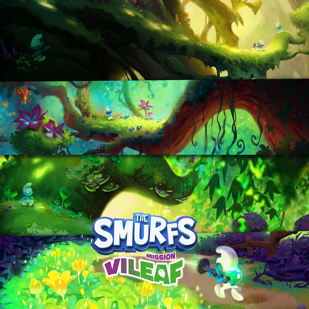 ArtStation - The Smurfs: Mission Vileaf - Forest Concept