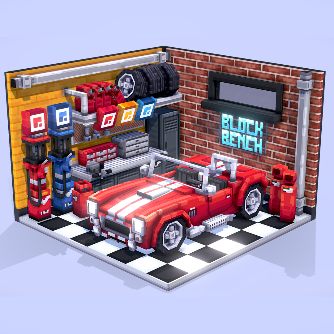 ArtStation - Retro garage