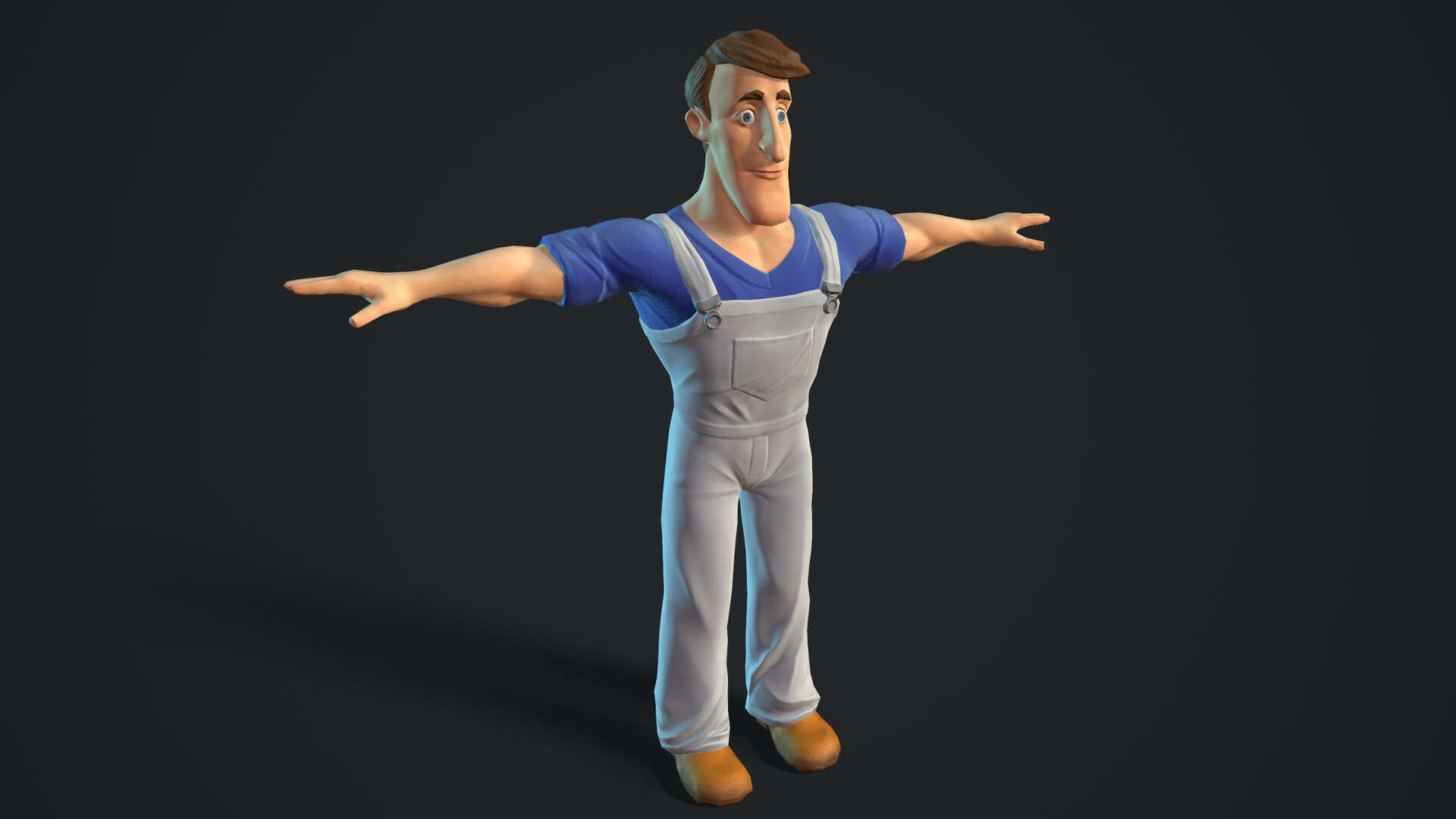 ArtStation - Worker - 3D PBR Character for Game