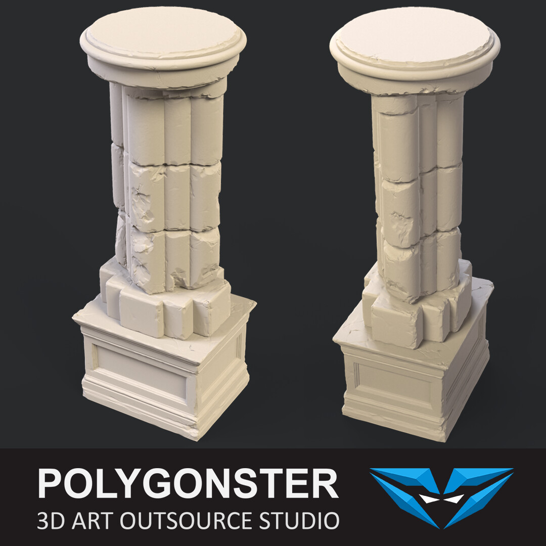 ArtStation - Gothic Pillar