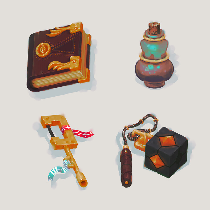 ArtStation - Magic items from the «Tower of the Seasoned»