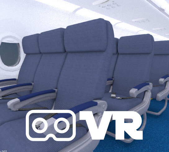 ArtStation - VIRTUAL REALITY Airplane Cabin Project (Commissioned Work)