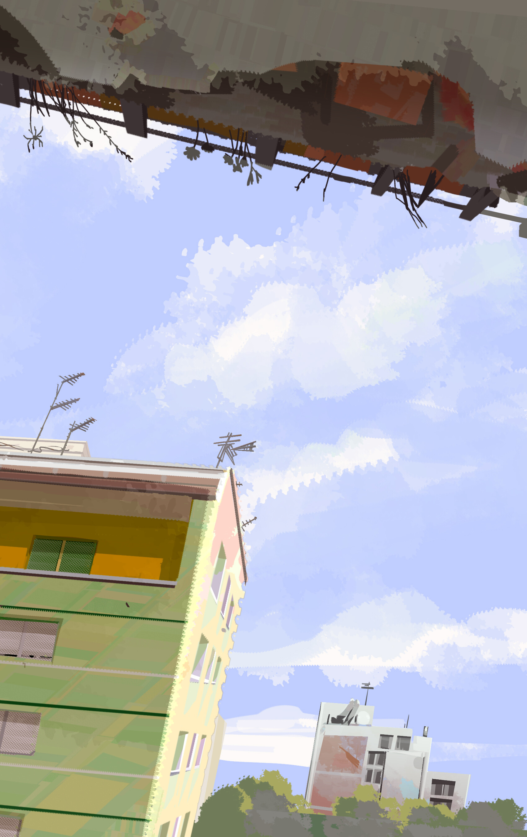 ArtStation - City sketches - Rome, Broken terrace