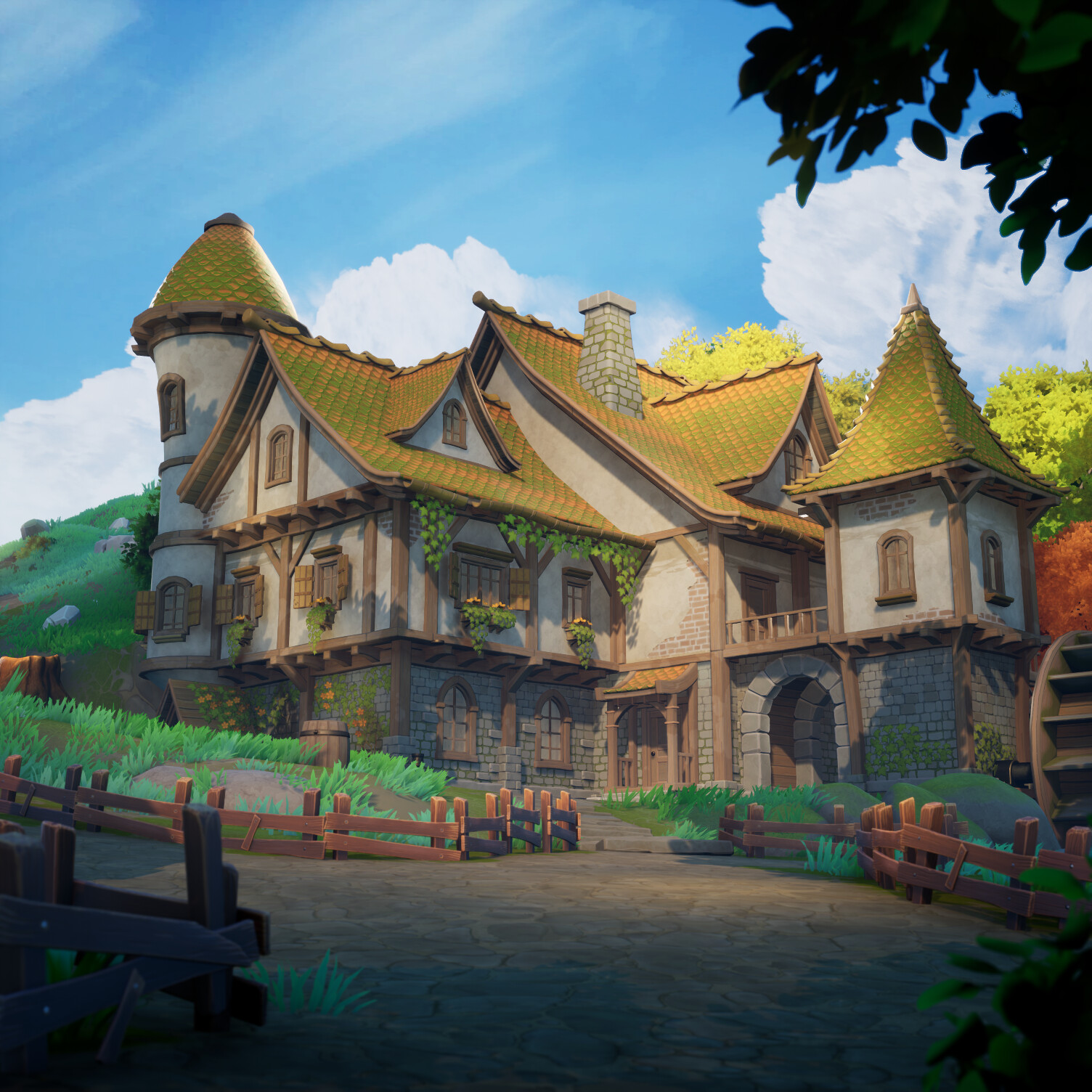 ArtStation - Lighting, composition and set dressing studies - Medieval ...