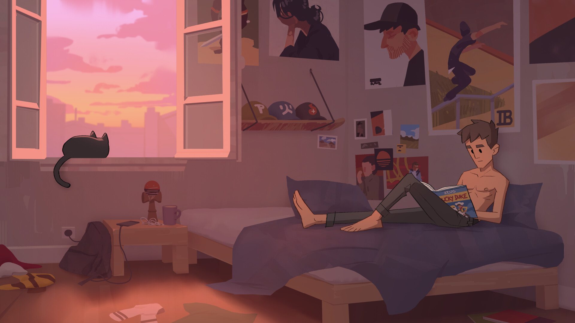 ArtStation - Chilling after school
