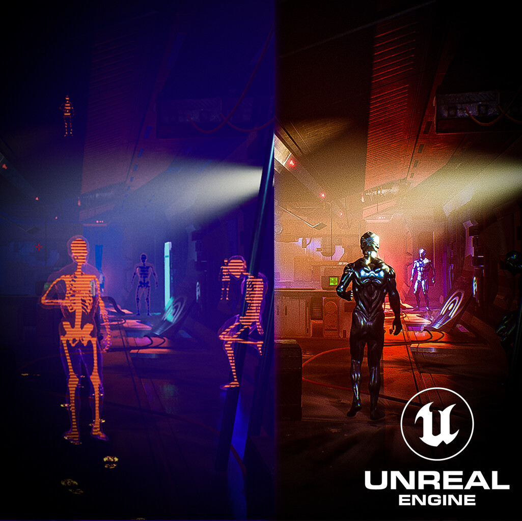 ArtStation - Techno Vision (Real Time) with Breakdown