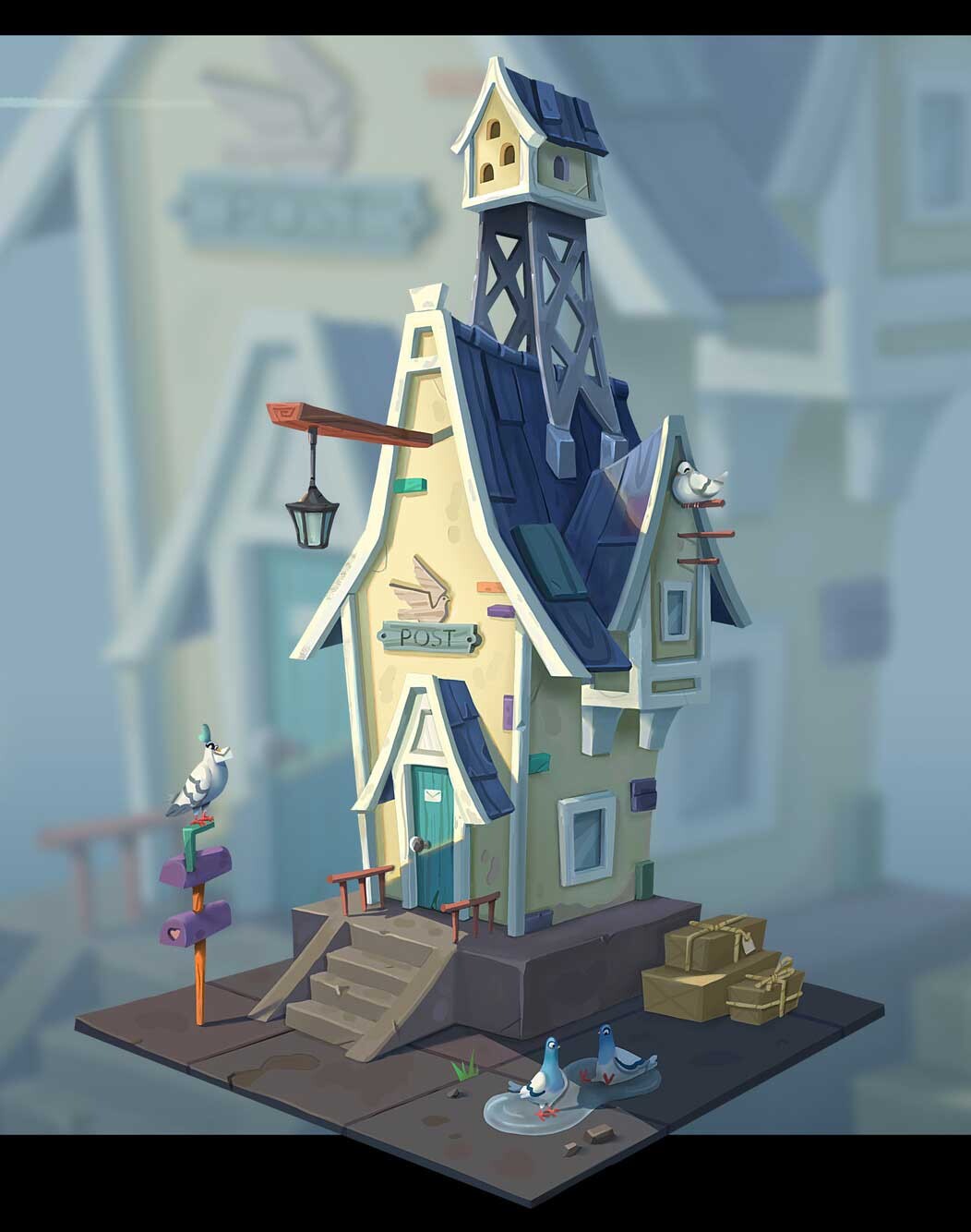 ArtStation - Post office