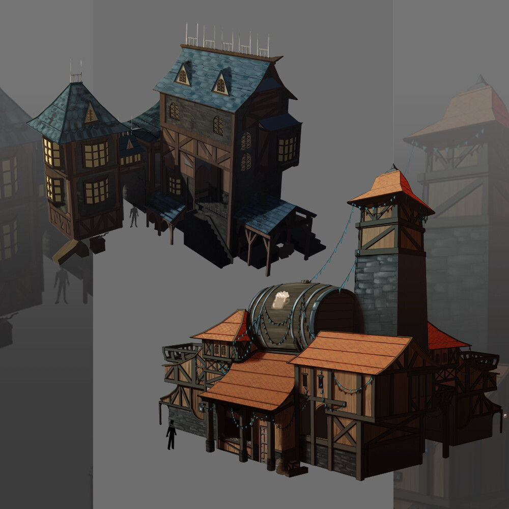 ArtStation - Fantasy Building Desing