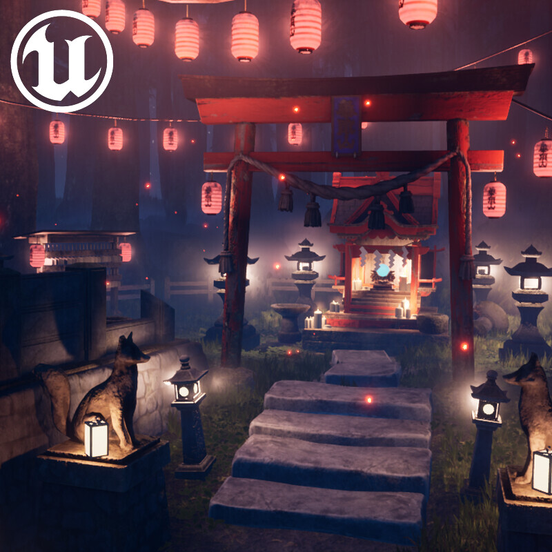 ArtStation - Japanese shrine