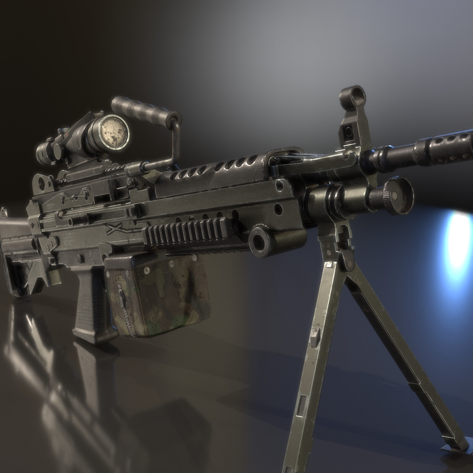 ArtStation - M249 LMG
