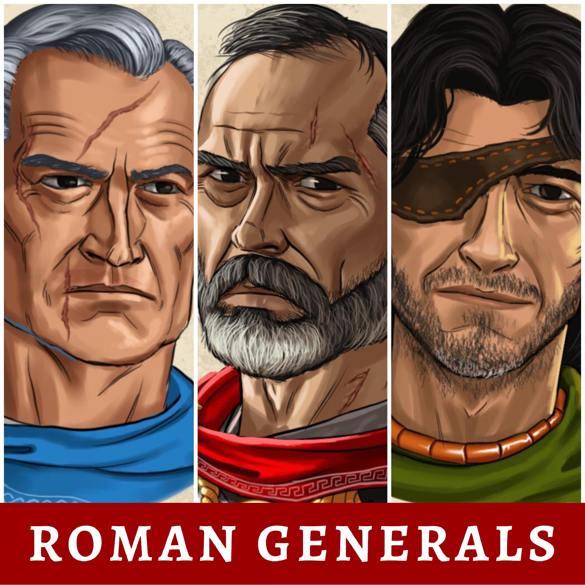 ArtStation - Roman Generals - Marcellus, Marius and Sertorius