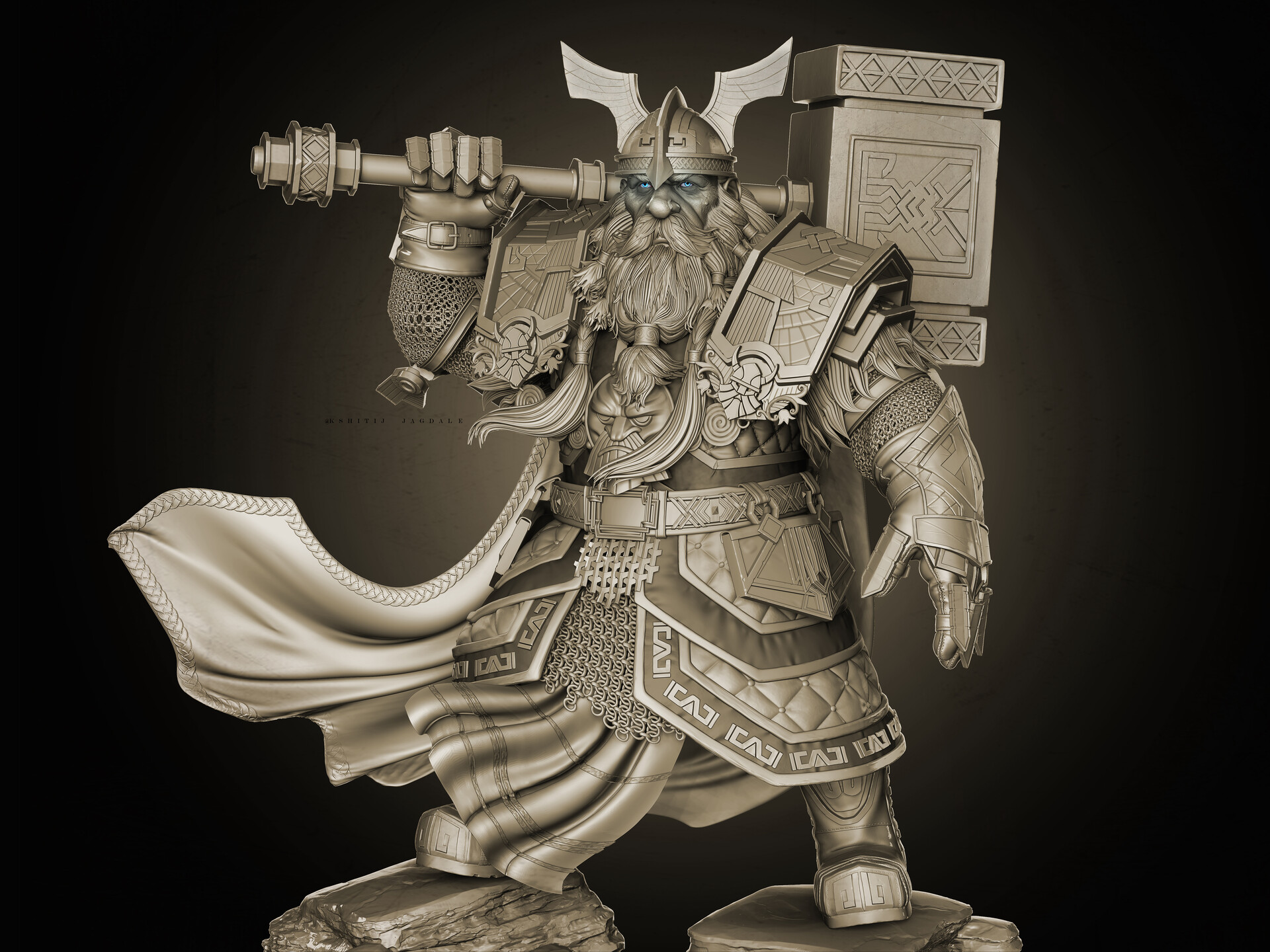 ArtStation - The Mountain Dwarf