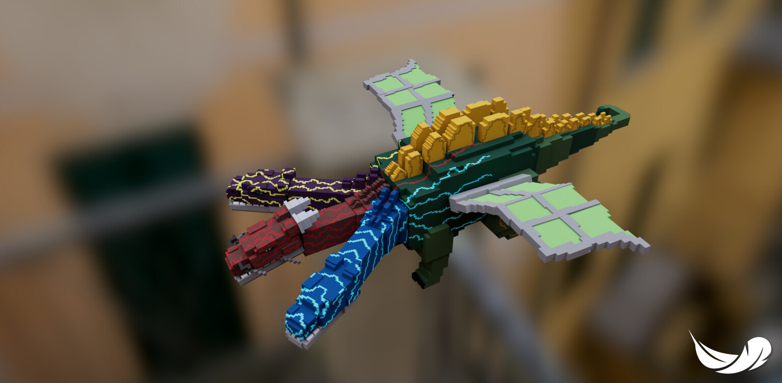 ArtStation - Voxel Art - Hydra - The Sandbox Scaled - VoxEdit Template ...