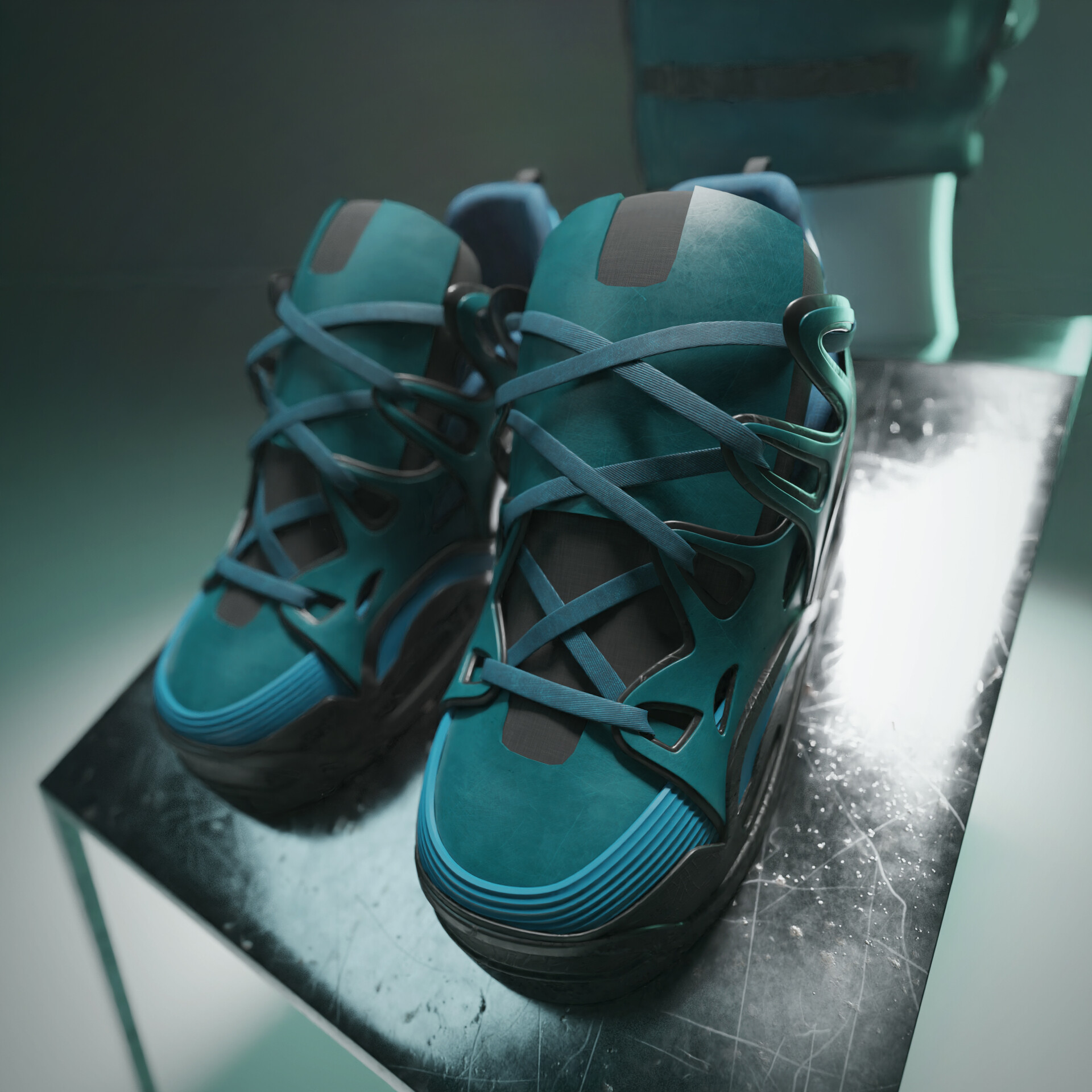 ArtStation - Cyan Shoes