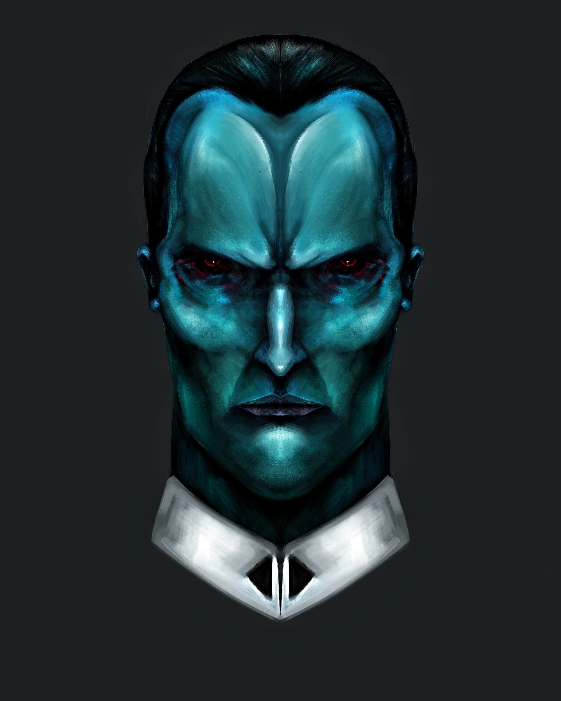 ArtStation - Grand Admiral Thrawn Head Concept Sketches