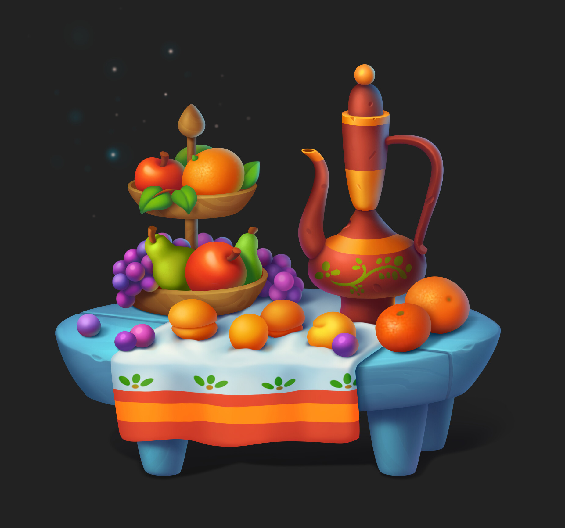 ArtStation - Fruit on the table