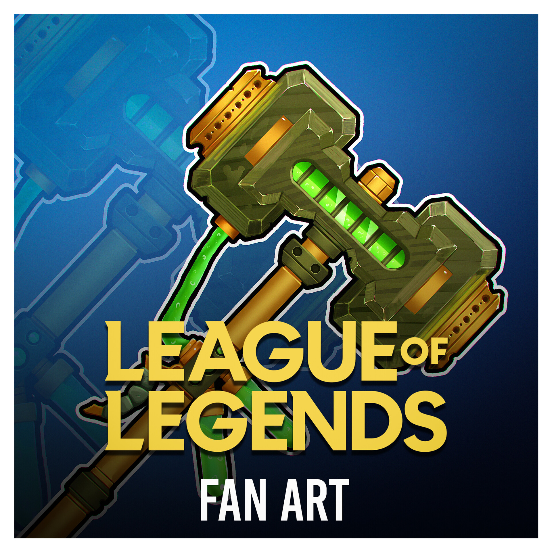 ArtStation - Jayce's Chemtech Hammer