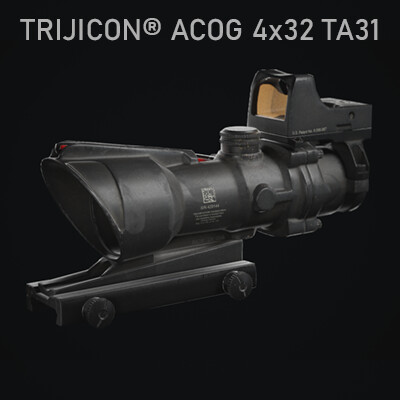 ArtStation - TRIJICON ACOG TA31 4X32MM 3D MODEL
