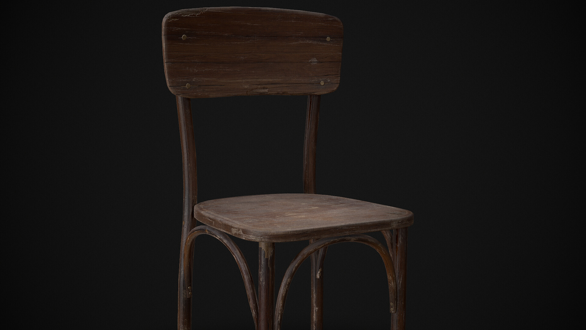 ArtStation - Old wood chair
