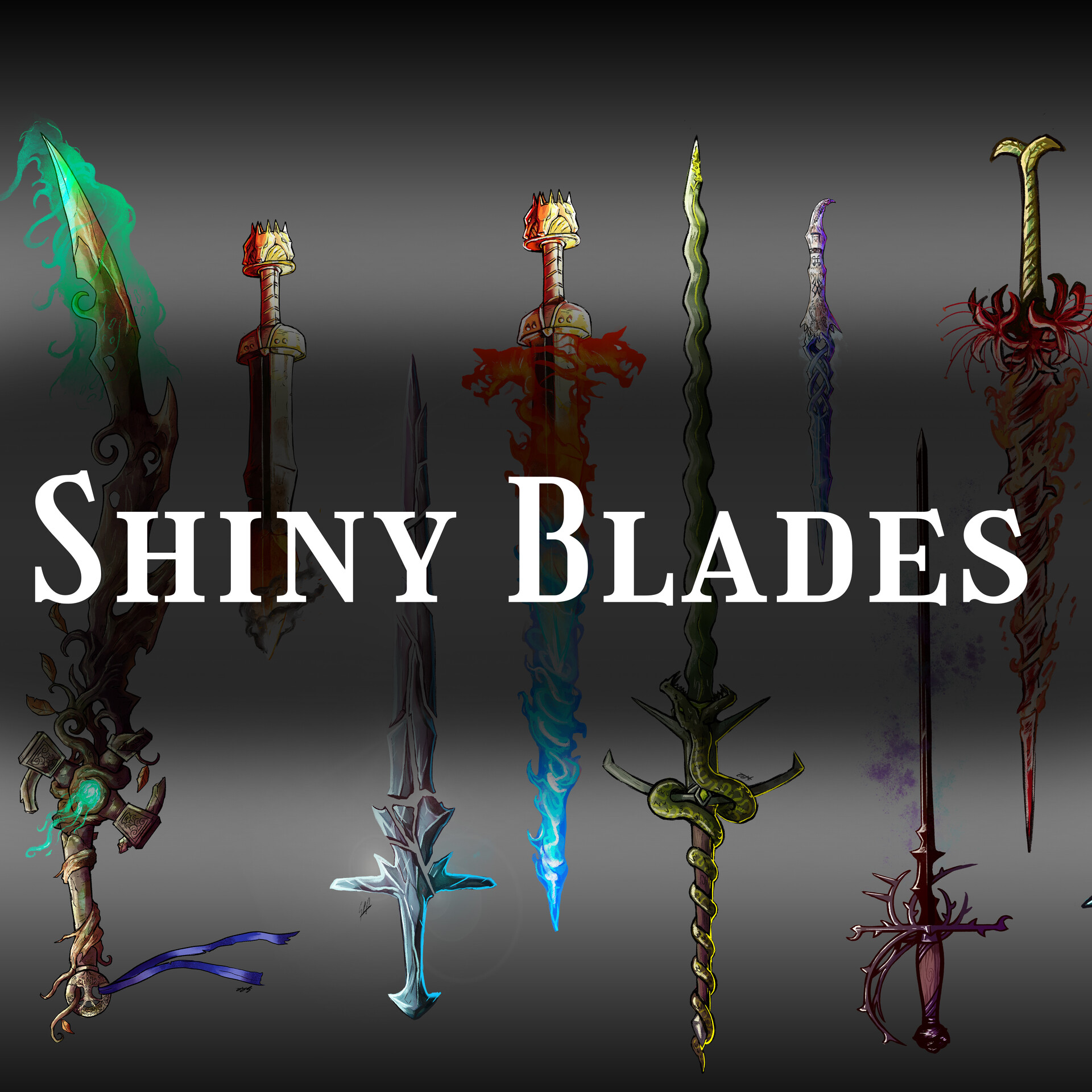 ArtStation - Blades by Shiny Press - Prop Design