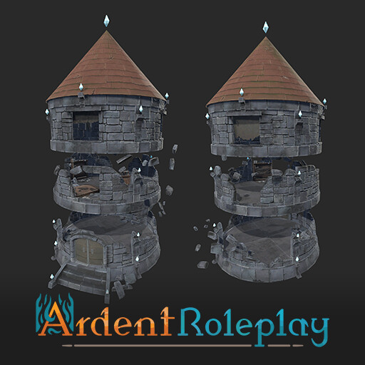 ArtStation - Destroyed Magus Tower - Ardent Roleplay